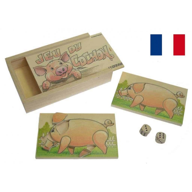 Jeu du cochon en Bois - Fabriqué en France